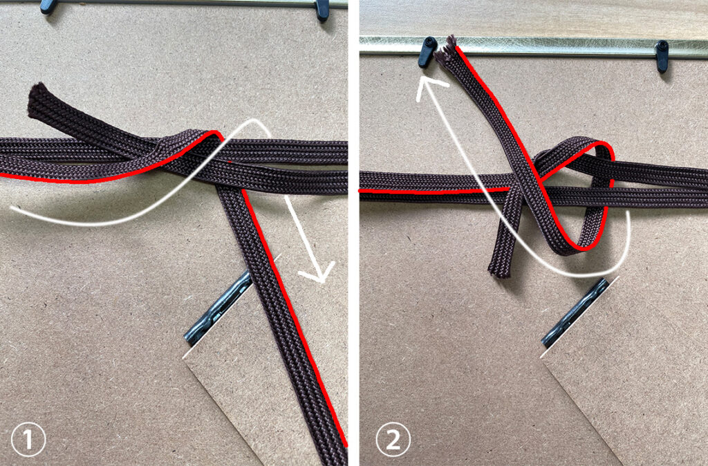 フレーム・額 紐の結び方 簡単にきれいに結ぶ - WINGSTORE