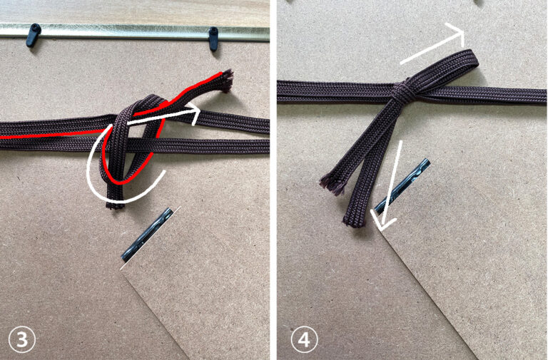 フレーム・額 紐の結び方 簡単にきれいに結ぶ - WINGSTORE